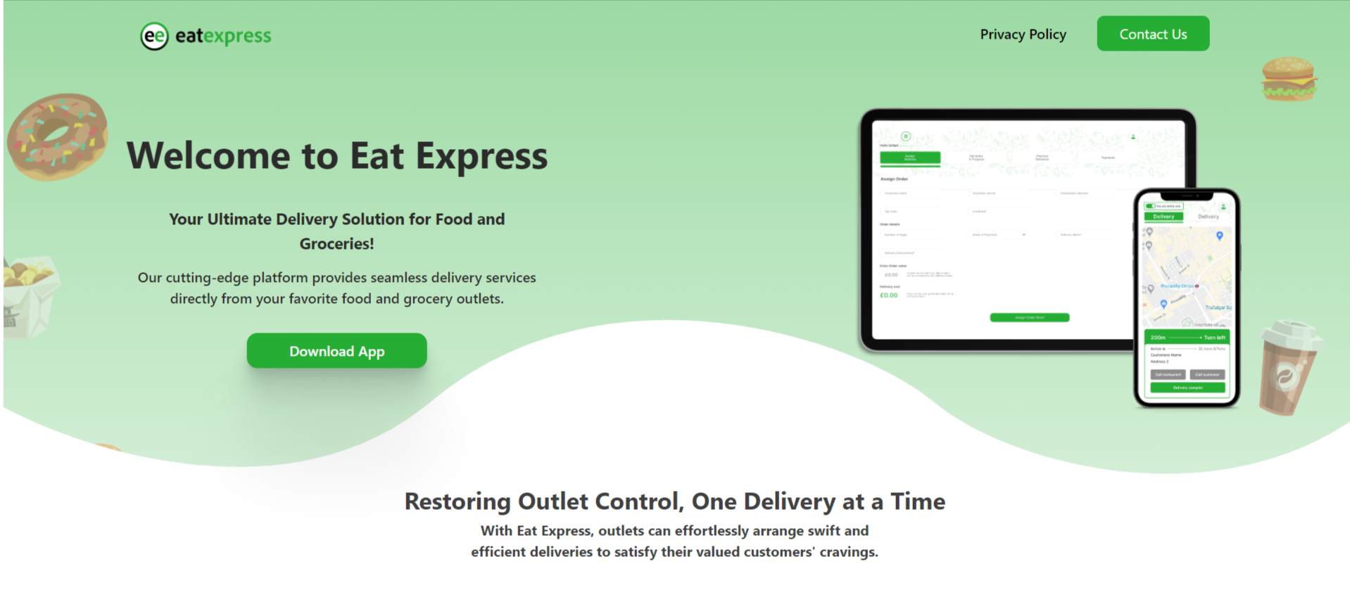 Eat Express - Seamless Food Transportation and Delivery